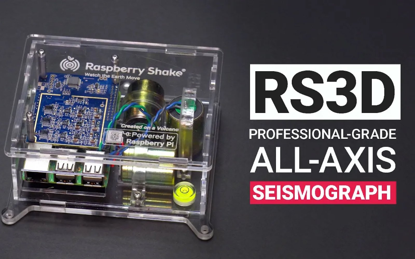 RS3D | Vertical & Lateral Motion Seismograph